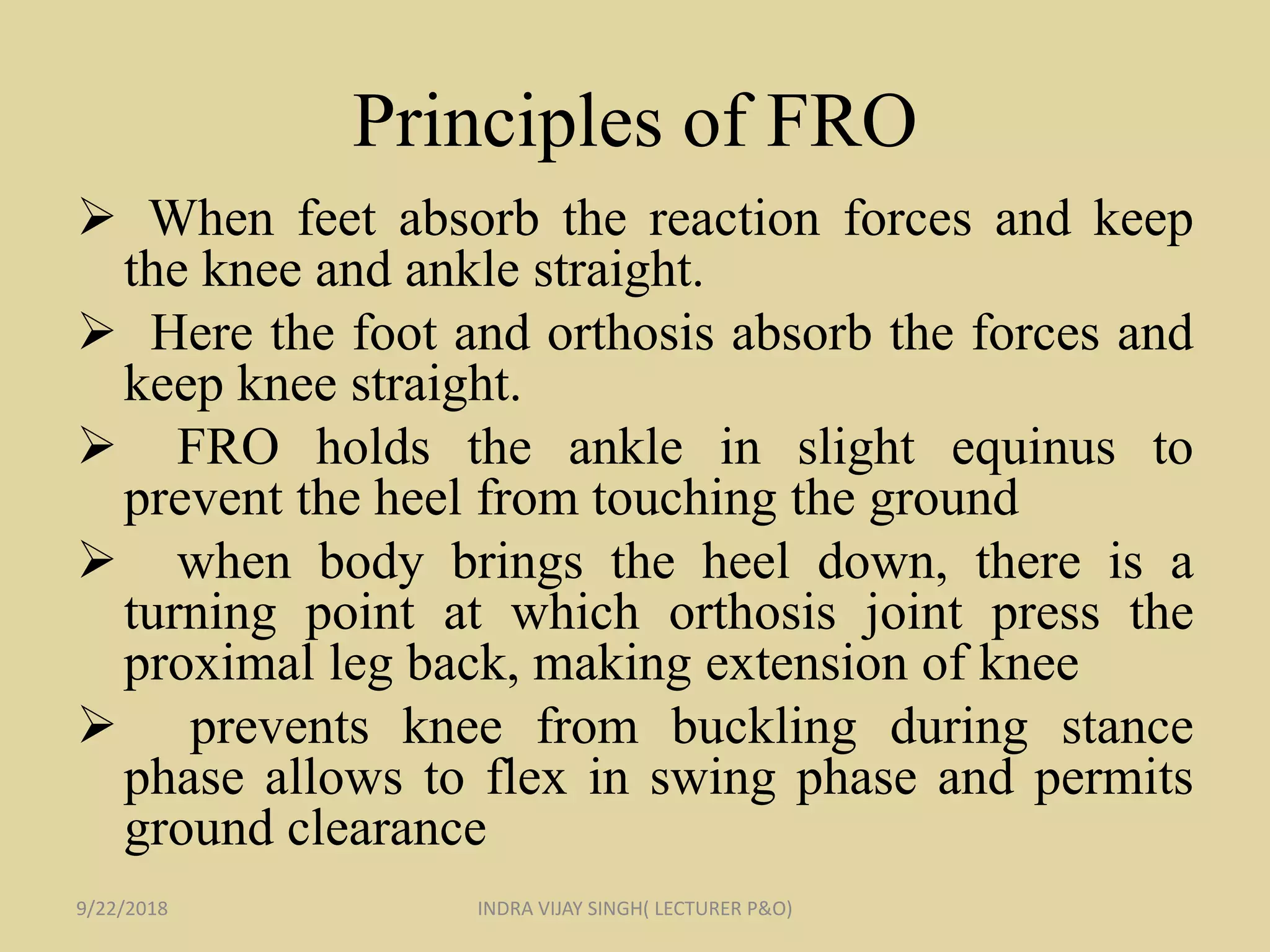 Floor reaction orthosis | PPTX