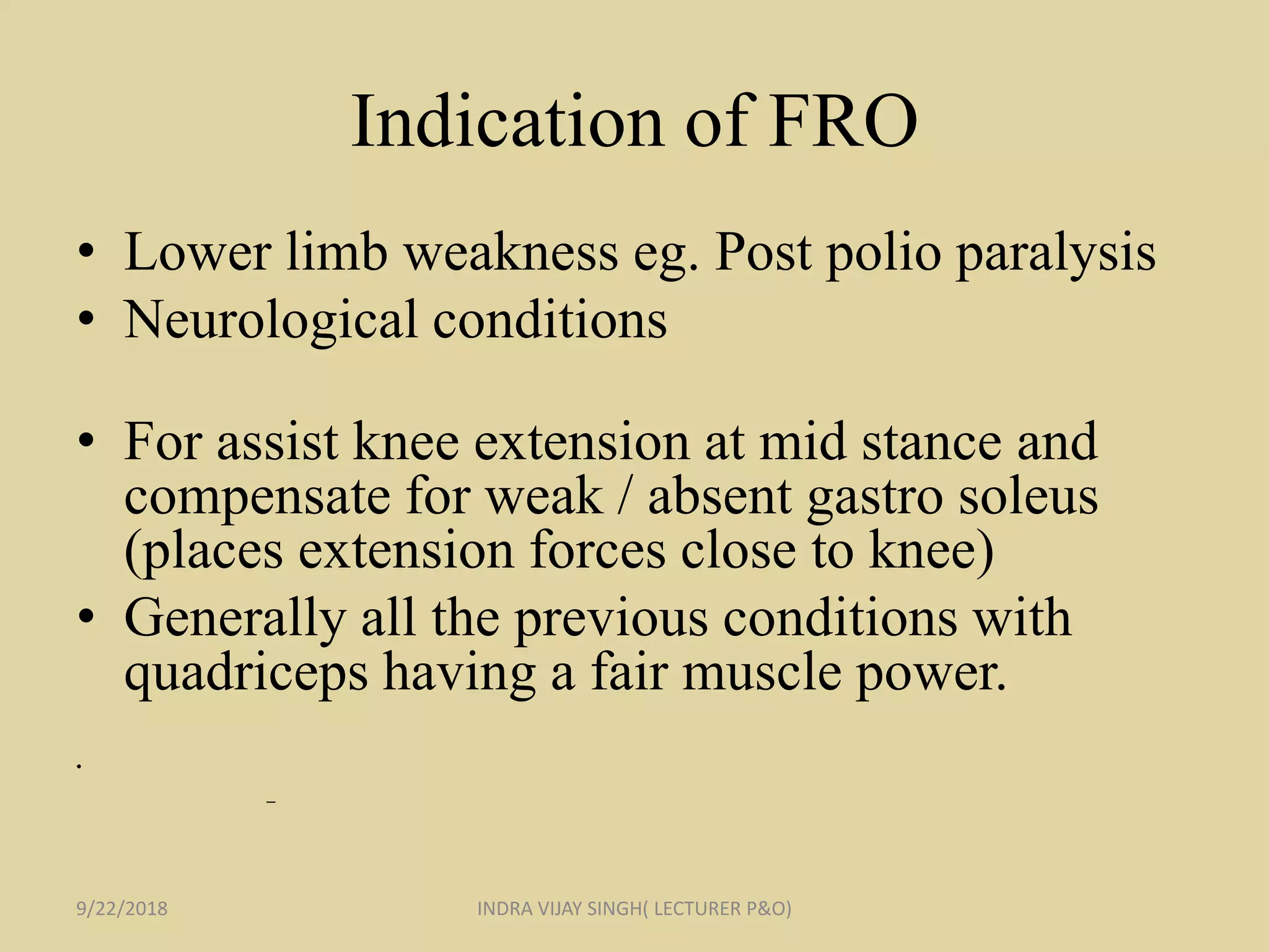 Floor reaction orthosis | PPTX