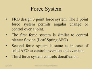 Floor reaction orthosis | PPTX