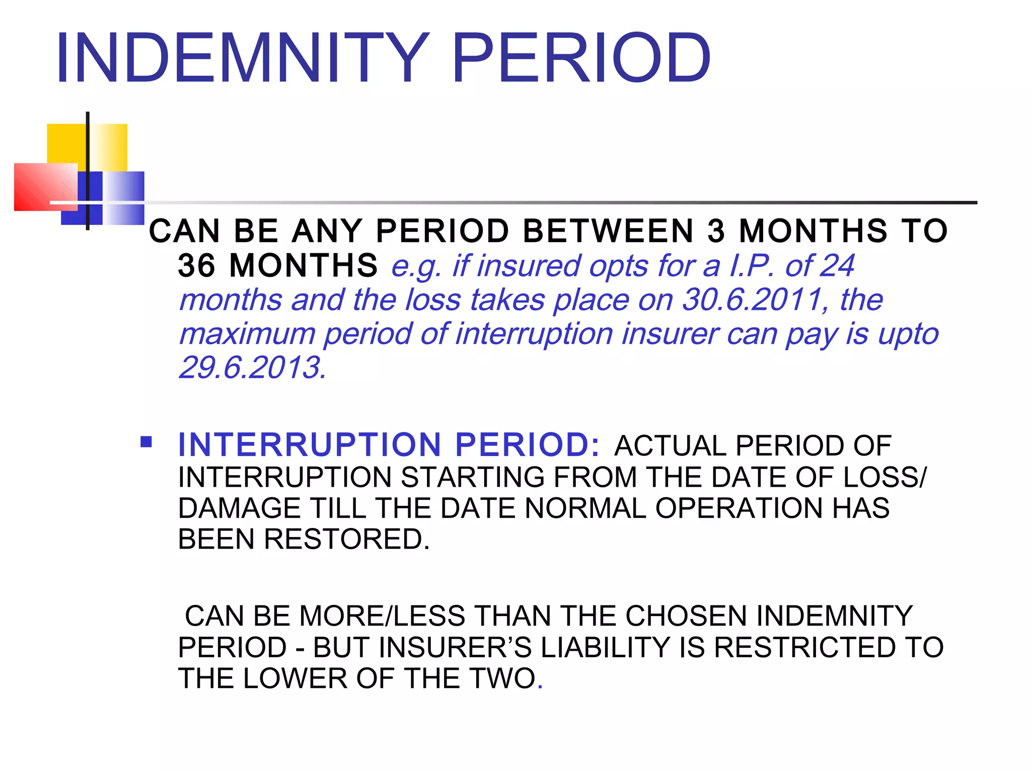 Flop fire loss of profit insurance | PPT
