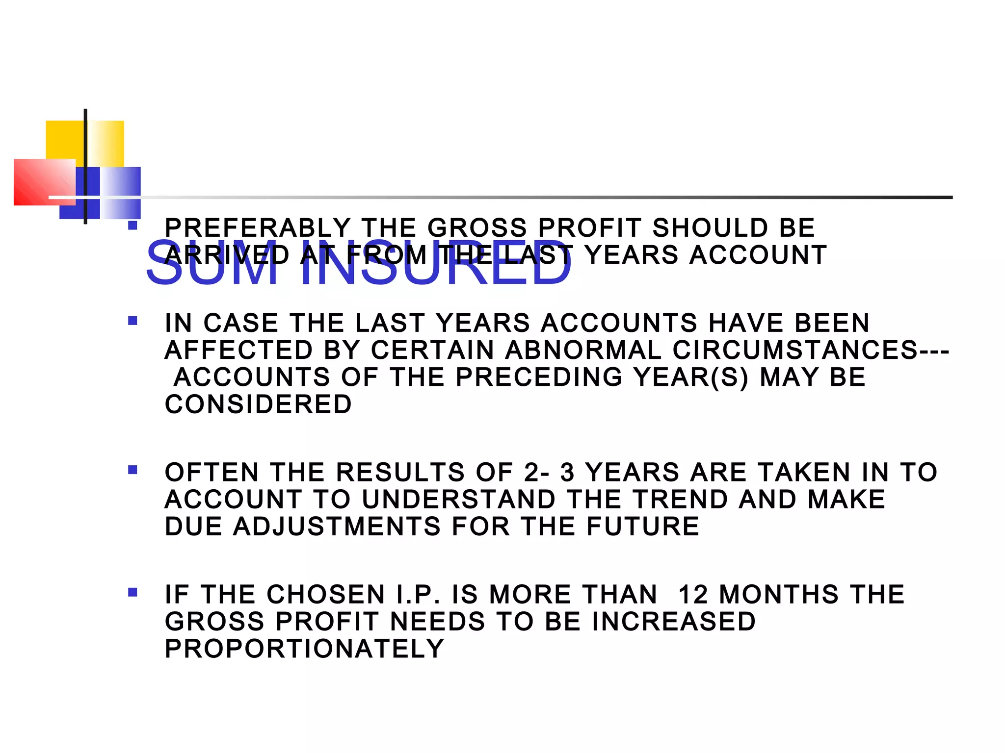 Flop fire loss of profit insurance | PPT