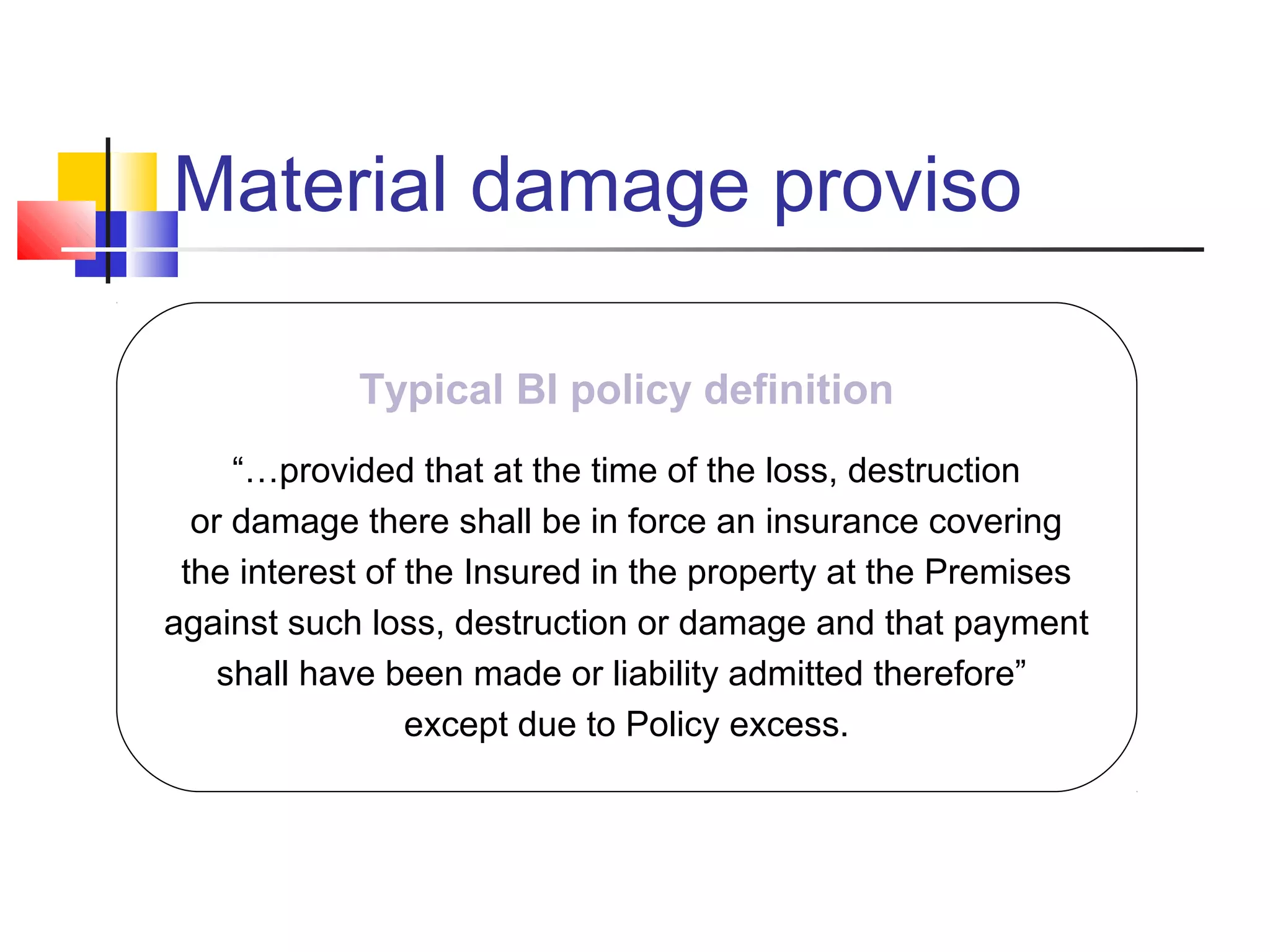 Flop fire loss of profit insurance | PPT