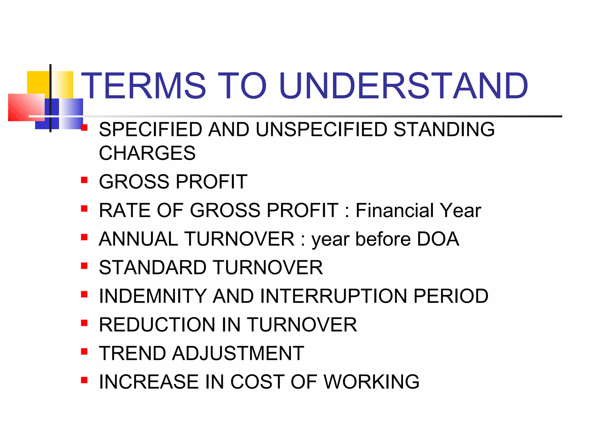 Flop fire loss of profit insurance | PPT