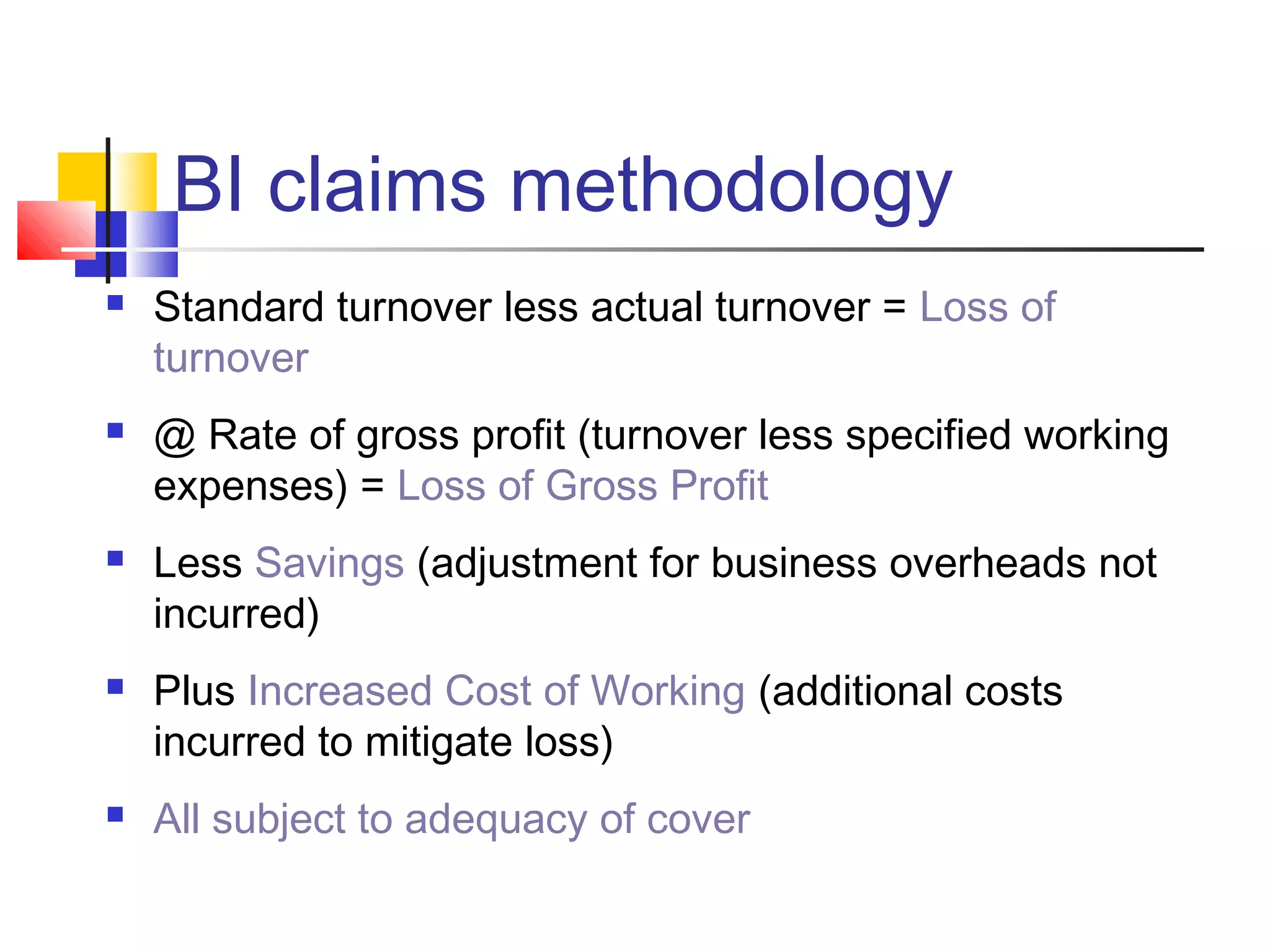 Flop fire loss of profit insurance | PPT