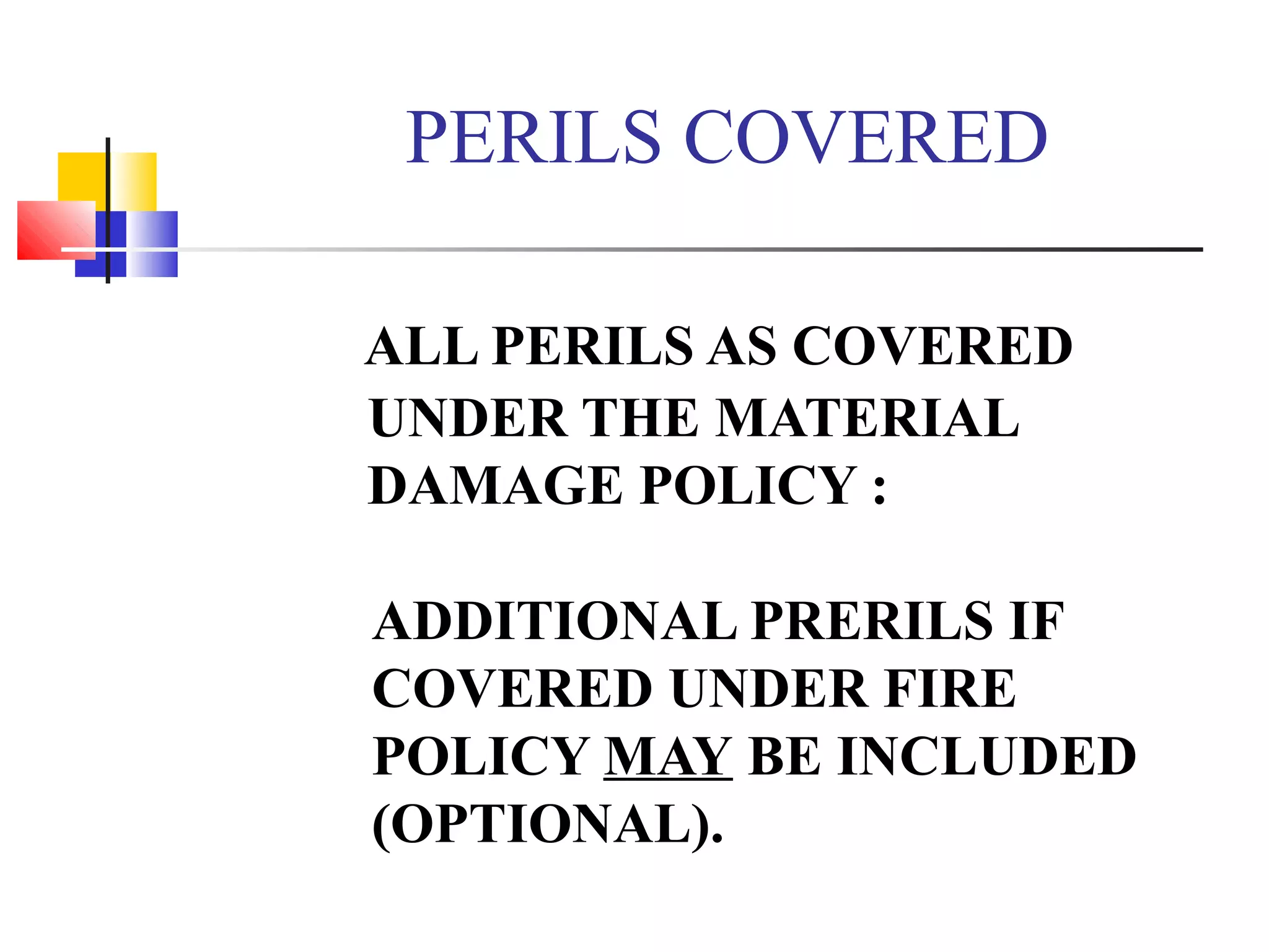 Flop fire loss of profit insurance | PPT