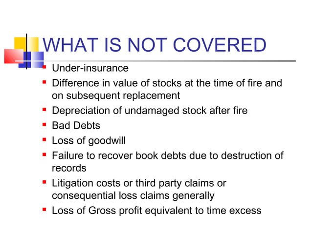 Flop fire loss of profit insurance | PPT