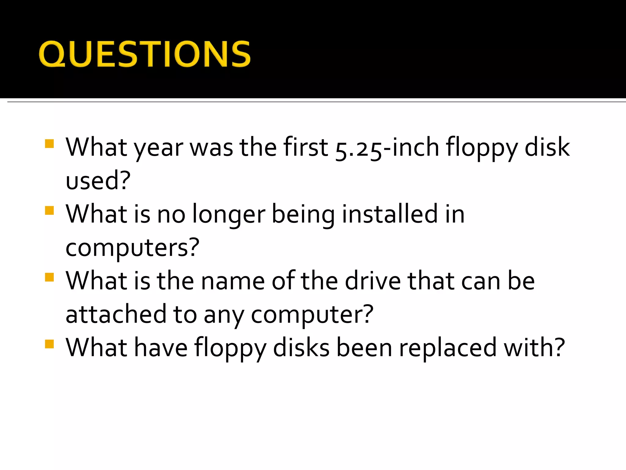 Floppy Disk Presentation | PPT