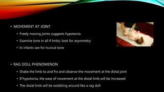 approach to a floppy infant | PPTX