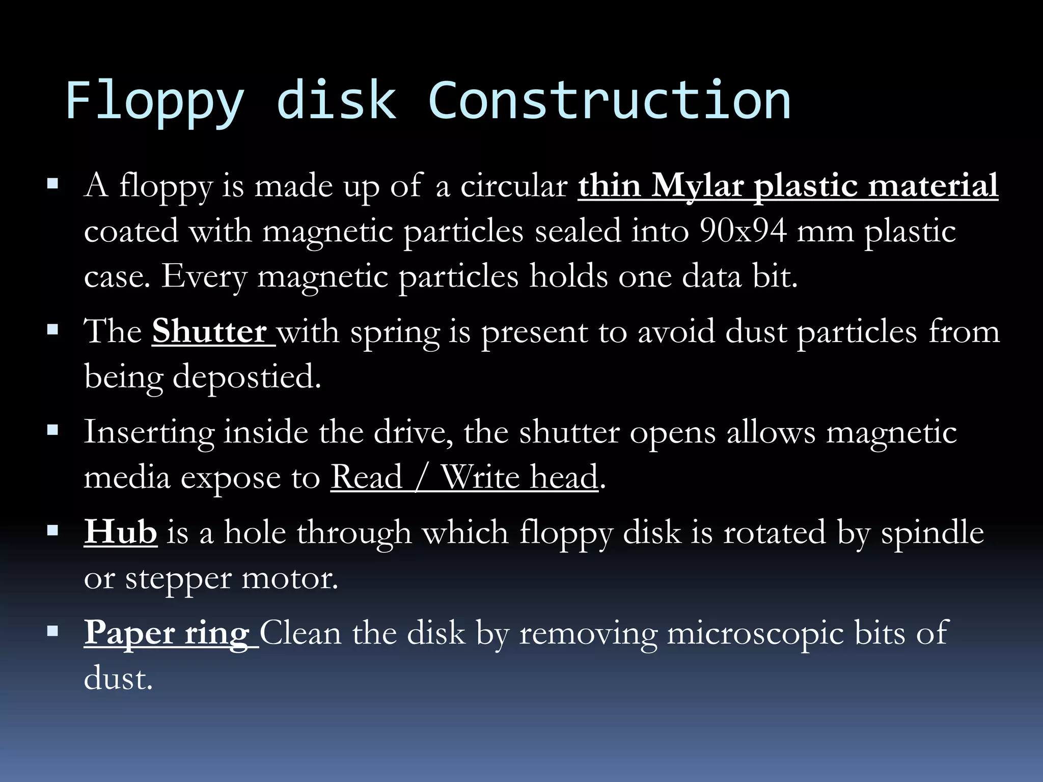 Floppy disk & drive | PPTX