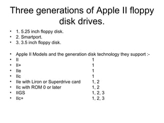 Apple II Floppy disk emulation explained by example | PPT