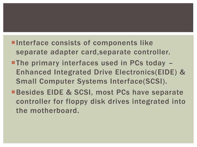 Floppy disk interface | PPT