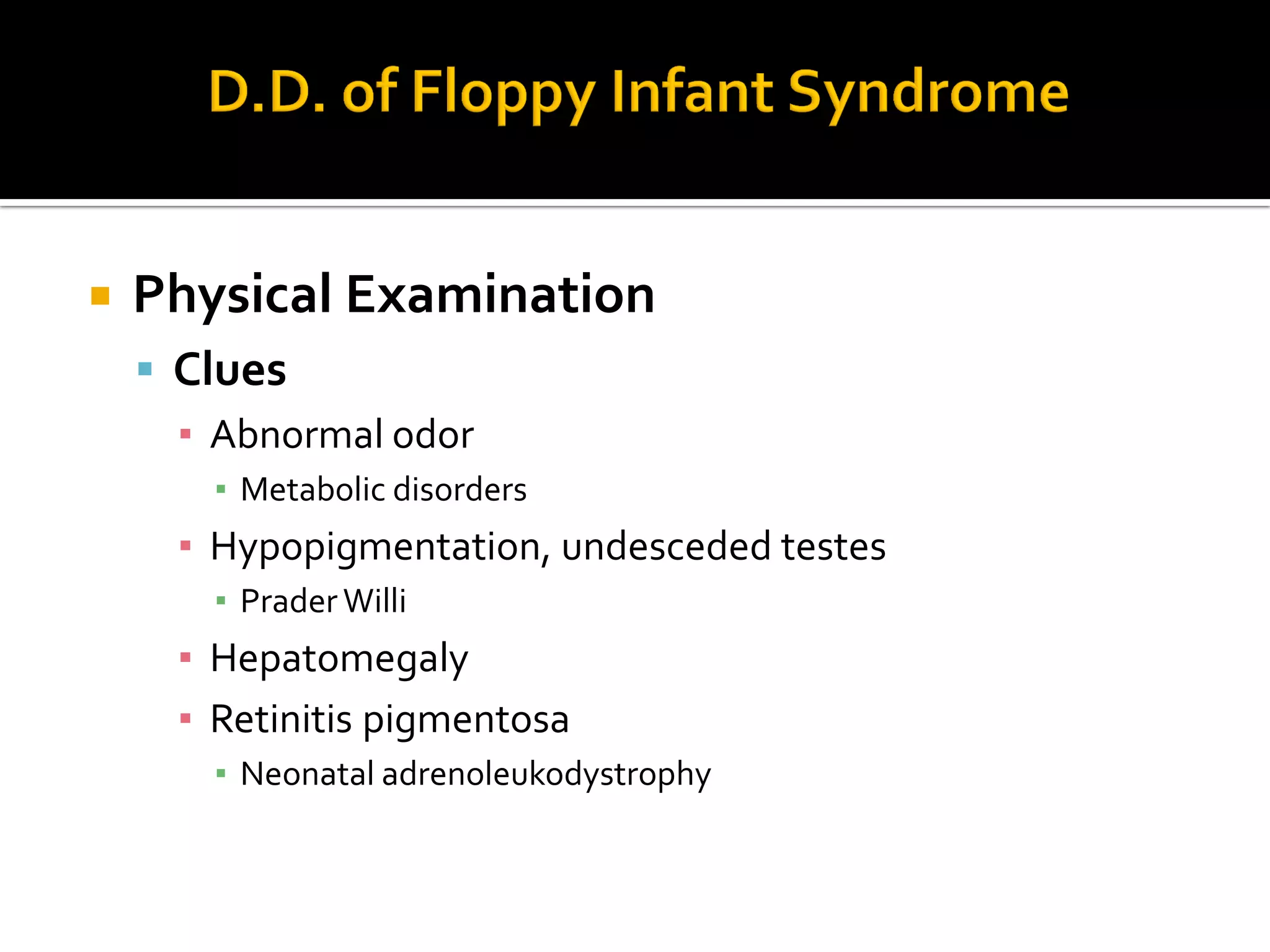 Floppy infant | PDF
