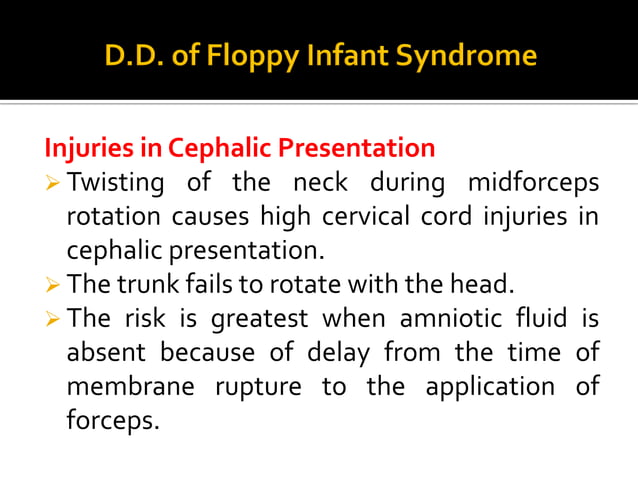Floppy infant | PDF | Pregnancy | Reproductive Health