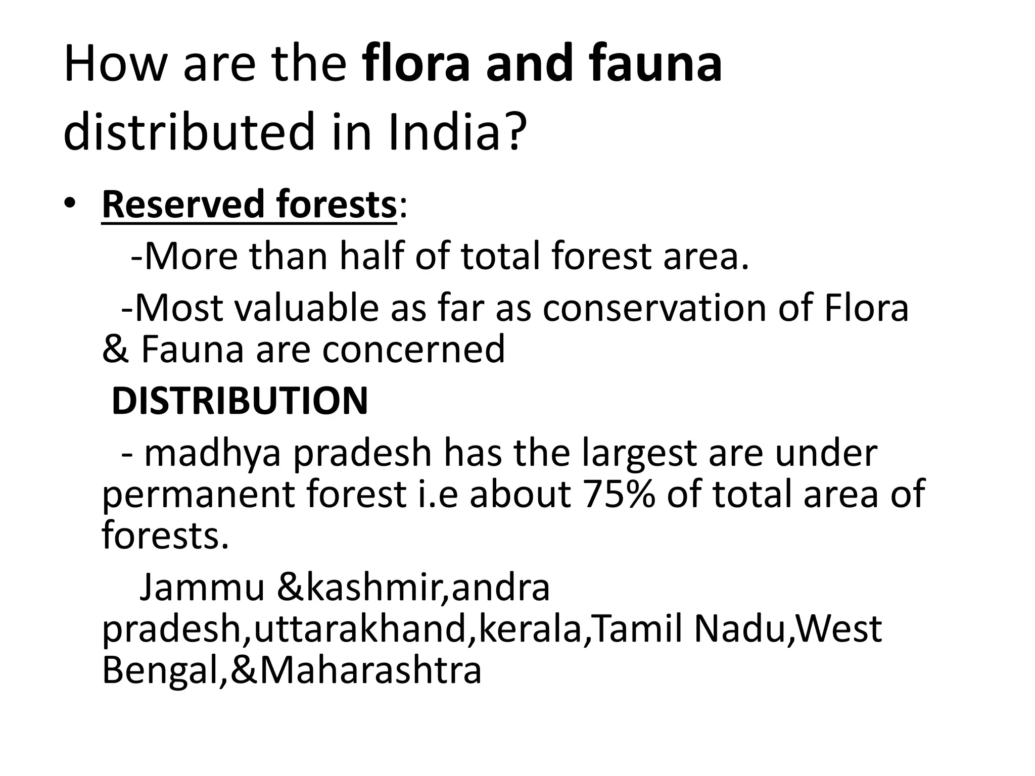 Flora and Fauna-geography | PPTX
