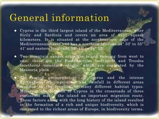Flora and Fauna of Cyprus Eco Map | PPT