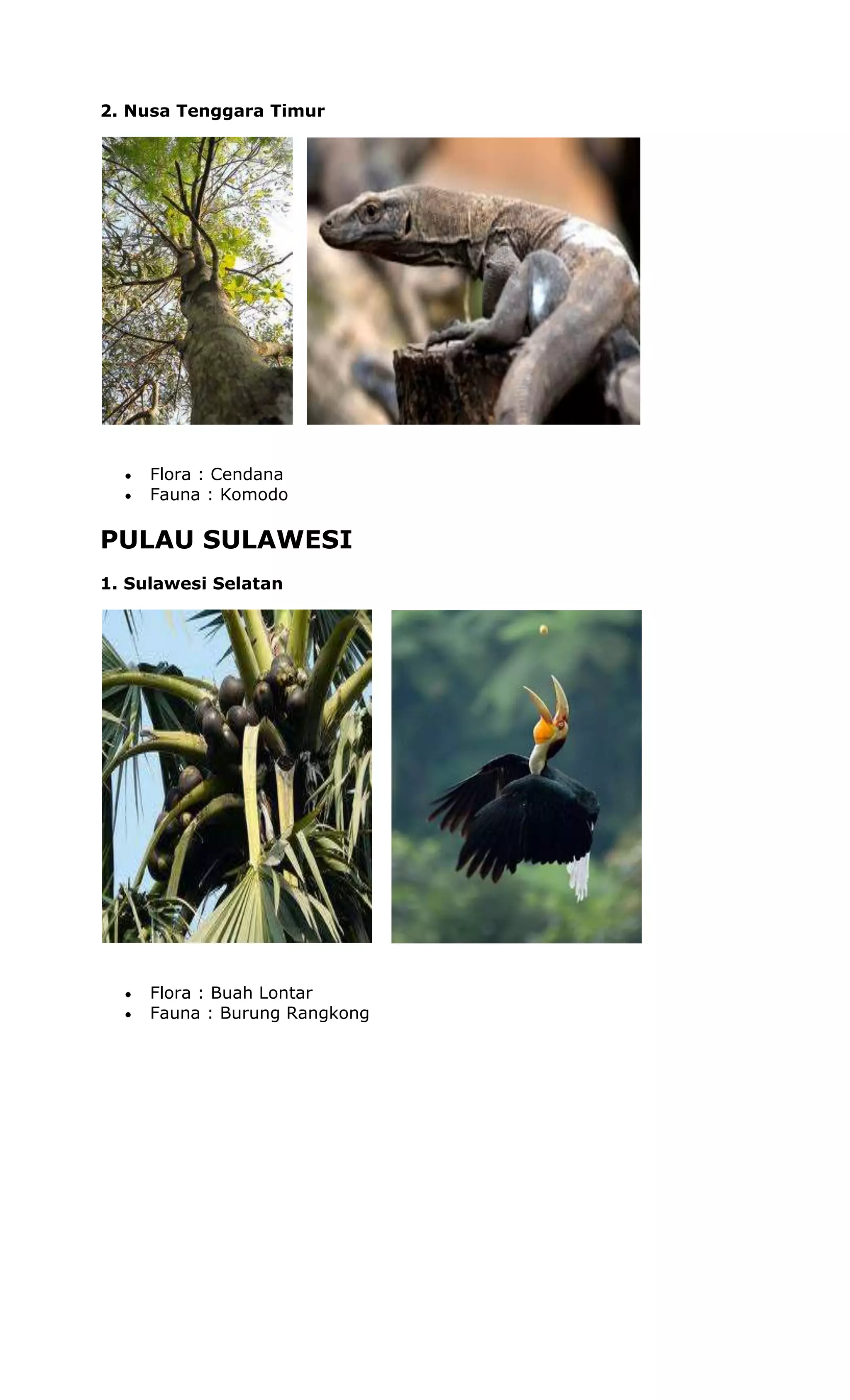 Flora dan fauna wilayah barat | DOCX