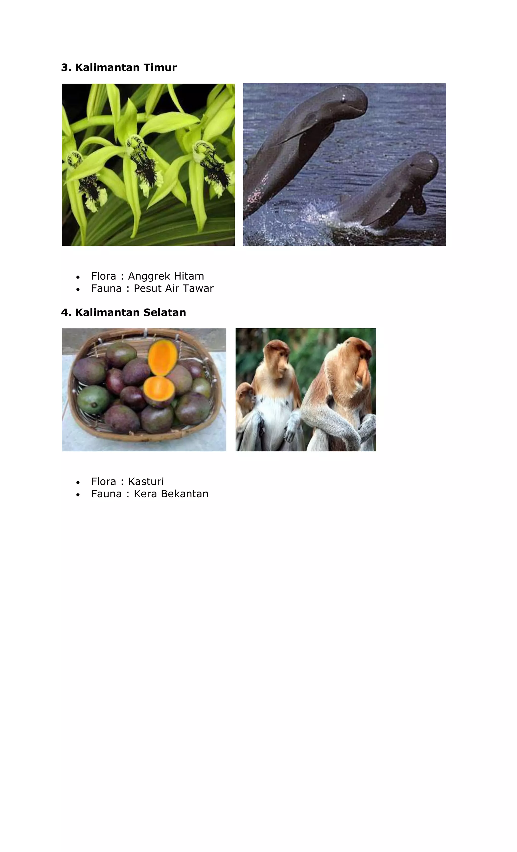 Flora dan fauna wilayah barat | DOCX