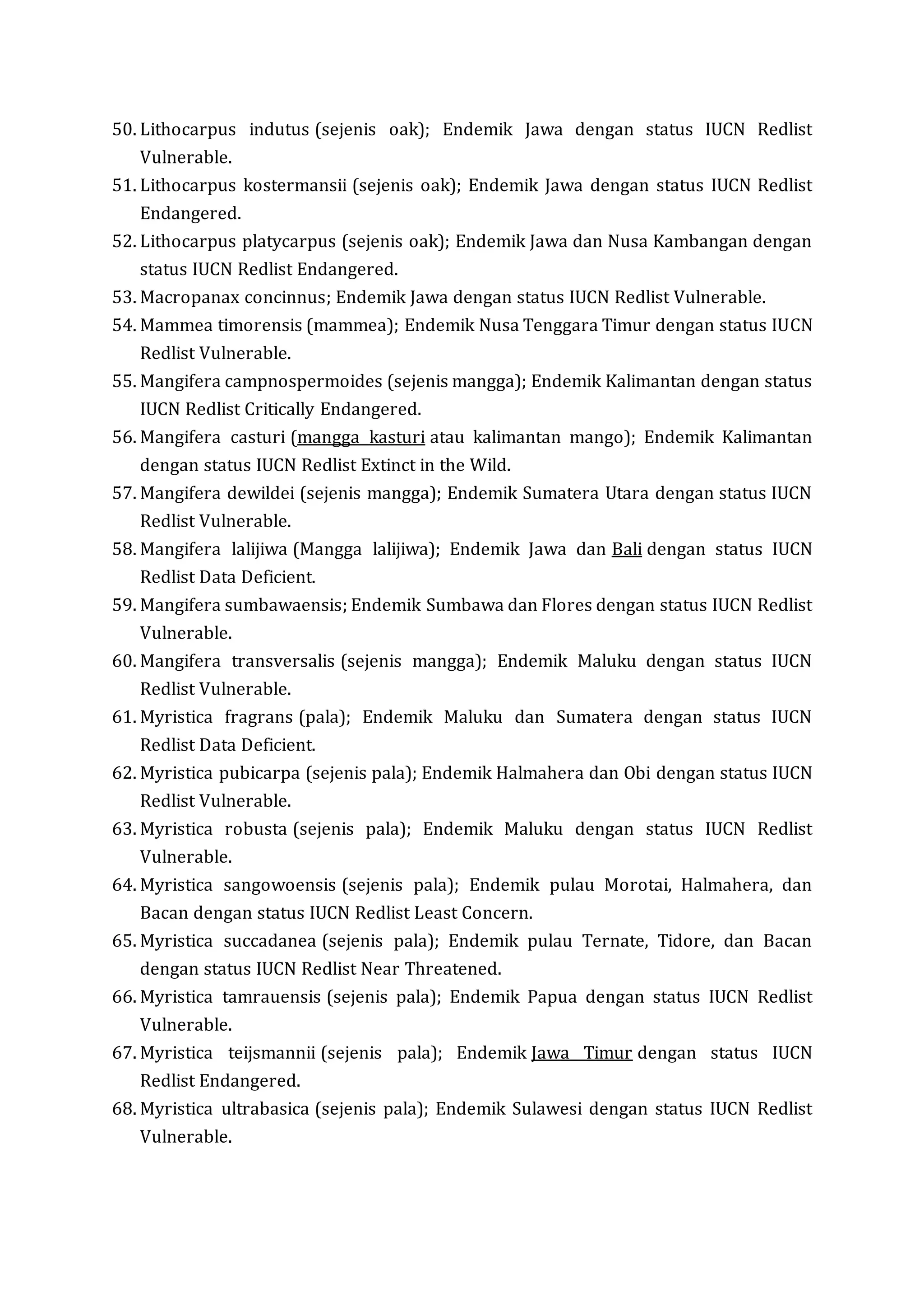 Flora di indonesia | DOCX