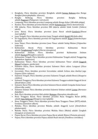 Flora di indonesia | DOCX