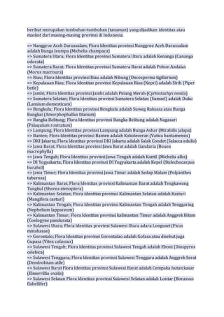 Flora di indonesia | DOCX