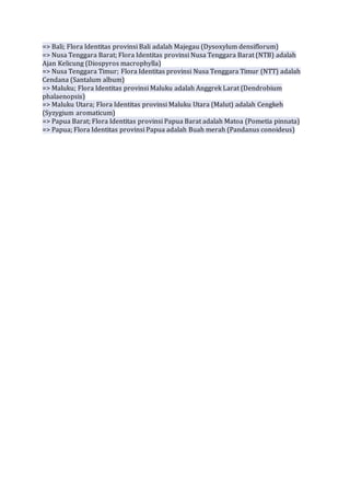 Flora di indonesia | DOCX