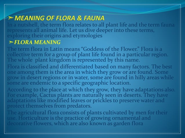 FLORA & FAUNA.pptx | Zoos & Aquariums | Attractions