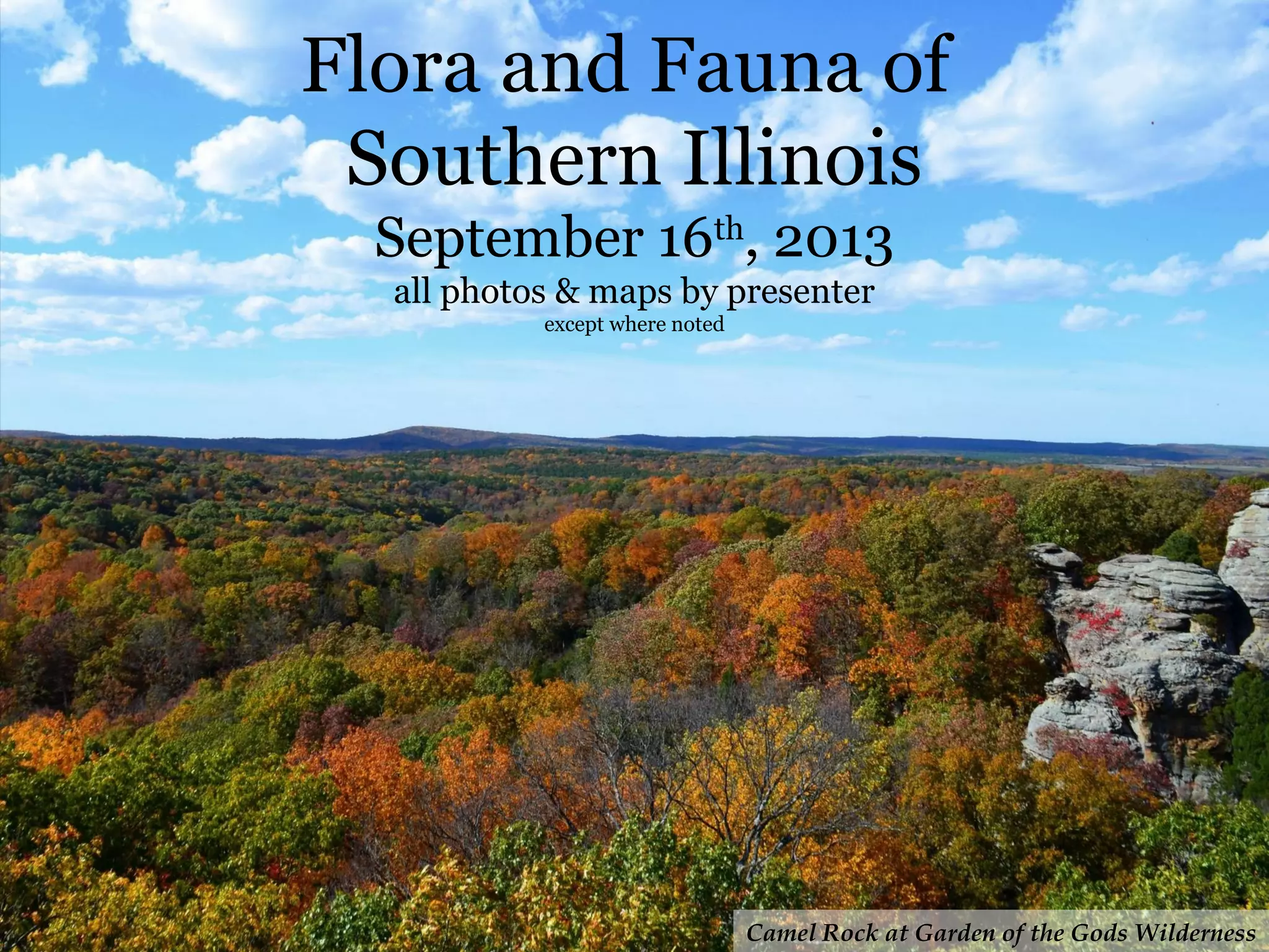Flora & Fauna of Southern Illinois | PPT
