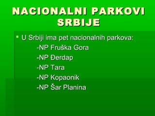 Flora i fauna Srbije | PPT