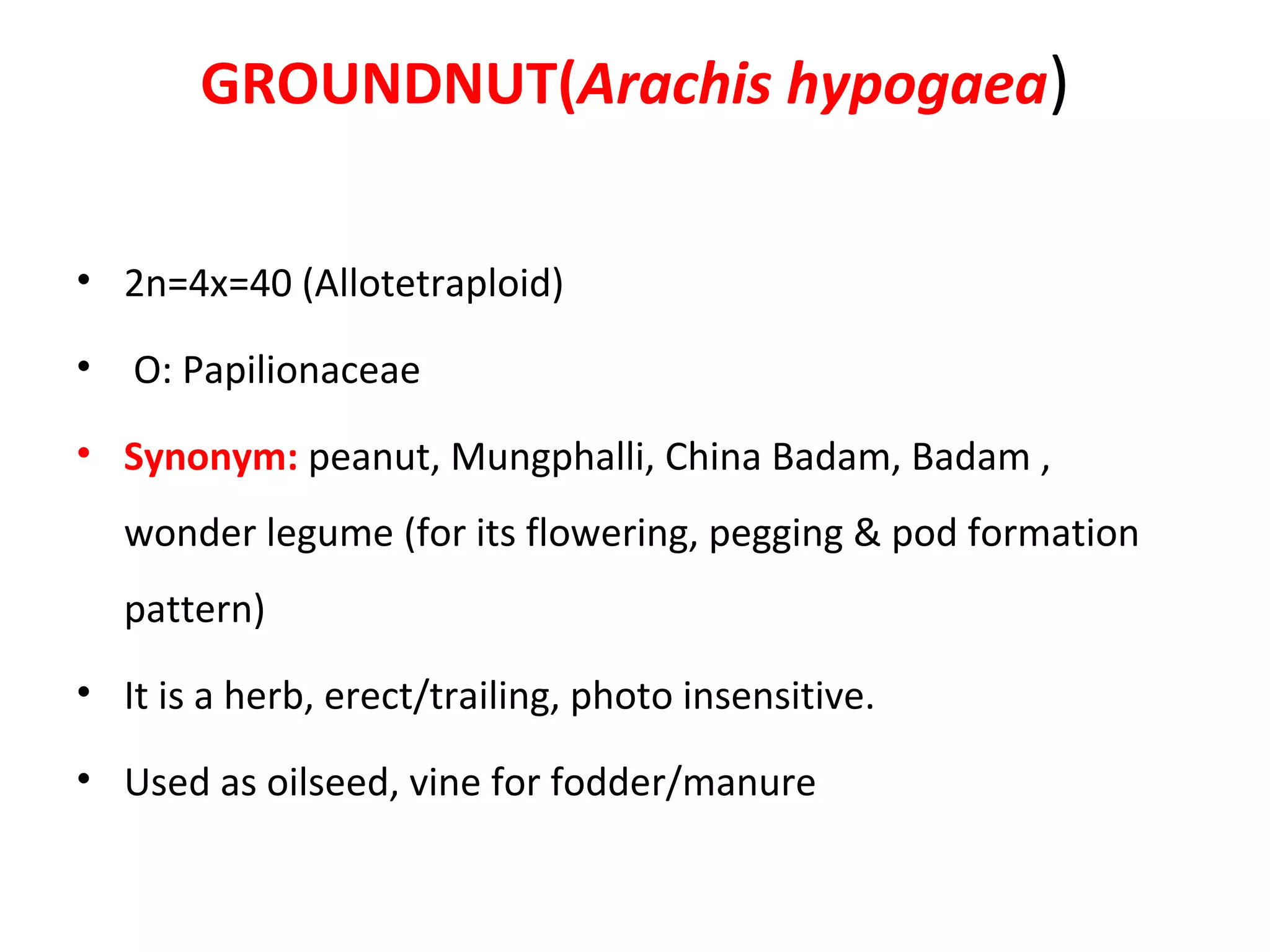 Floral biology and crossing techniques in groundnut | PPS