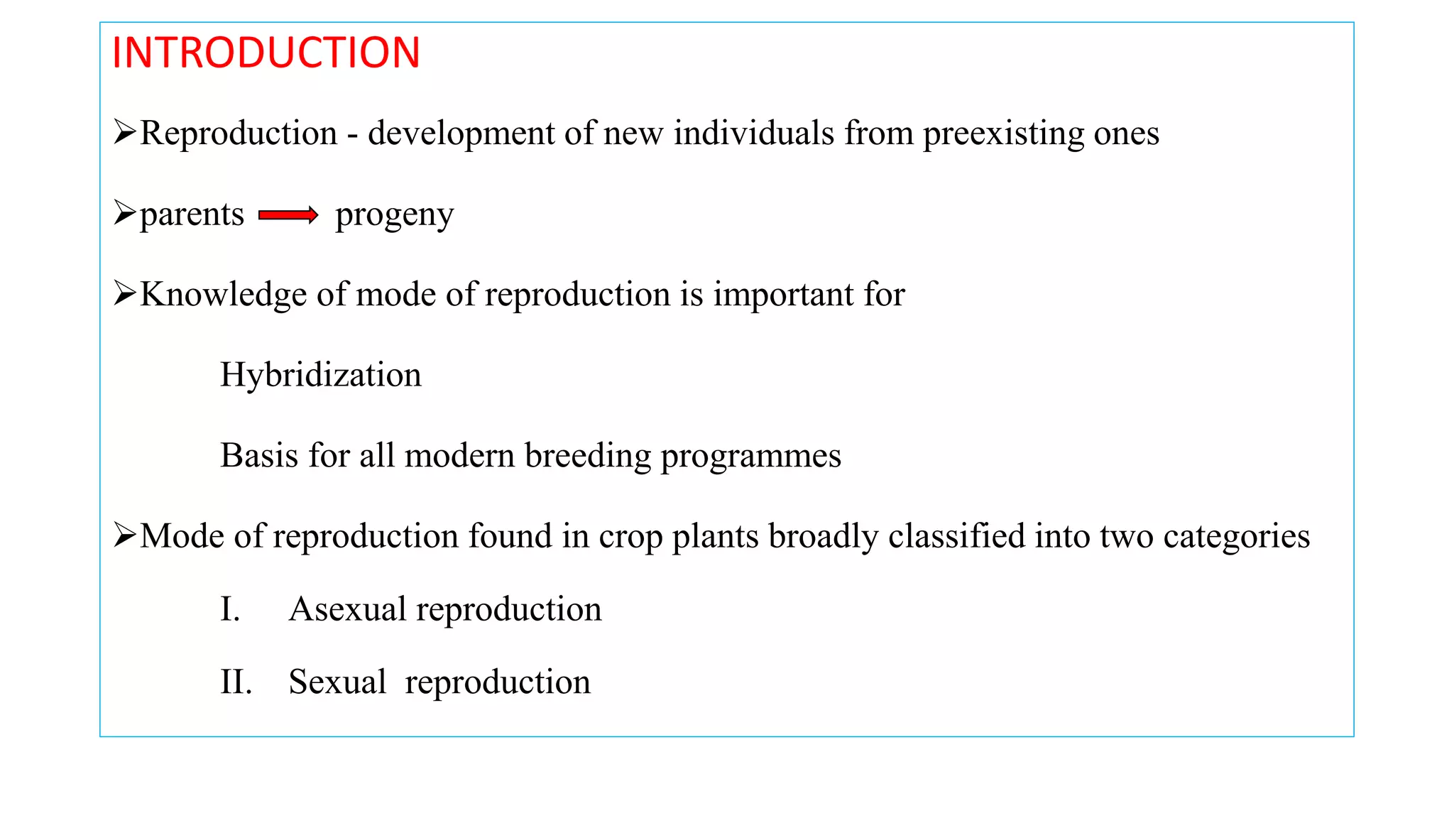 Floral biology, modes of reproduction and pollination | PPTX