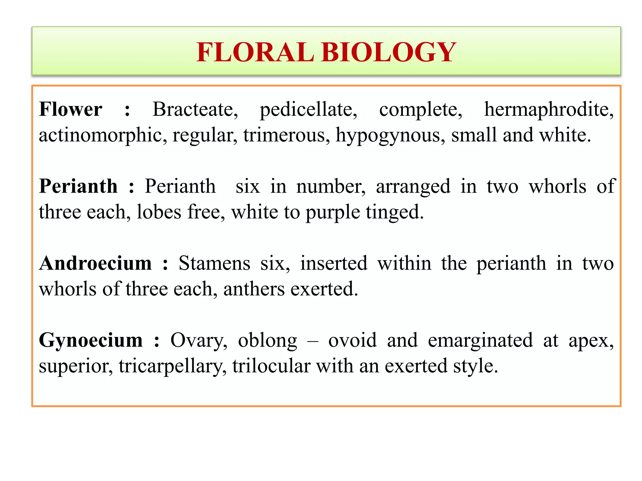 Floral biology of garlic and onion | PPT