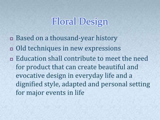 Floral design | PPTX
