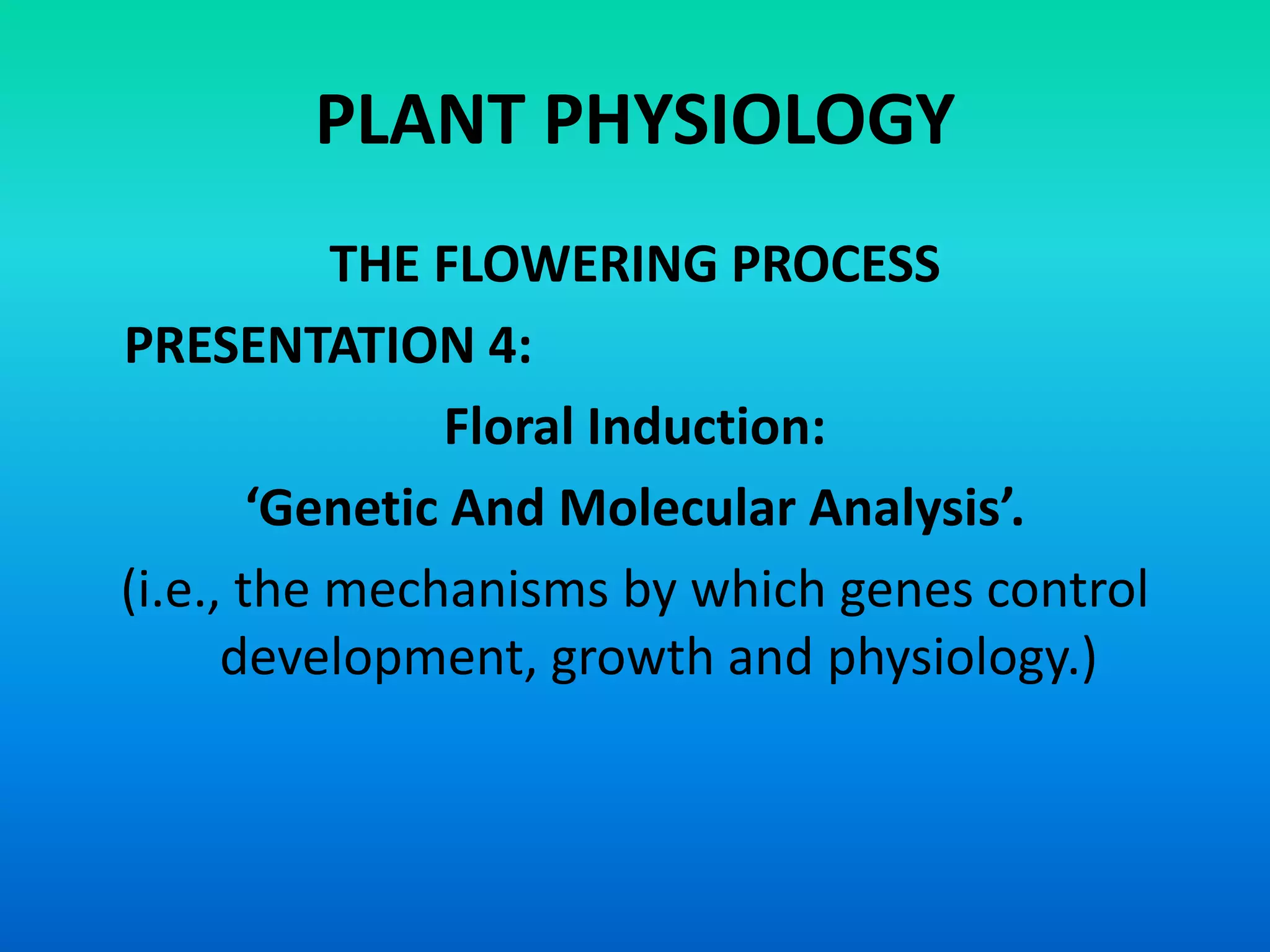 Floral induction | PDF