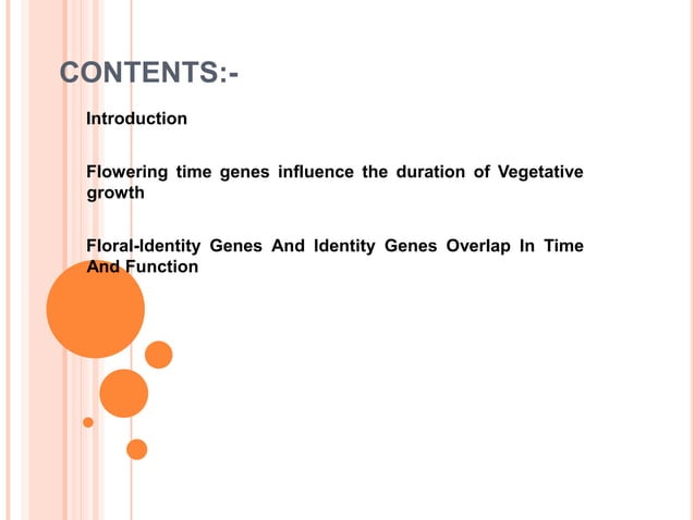 Floral induction and development genetic and molecular analysis | PPTX ...