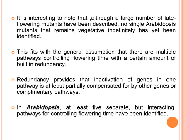 Floral induction and development genetic and molecular analysis | PPTX ...
