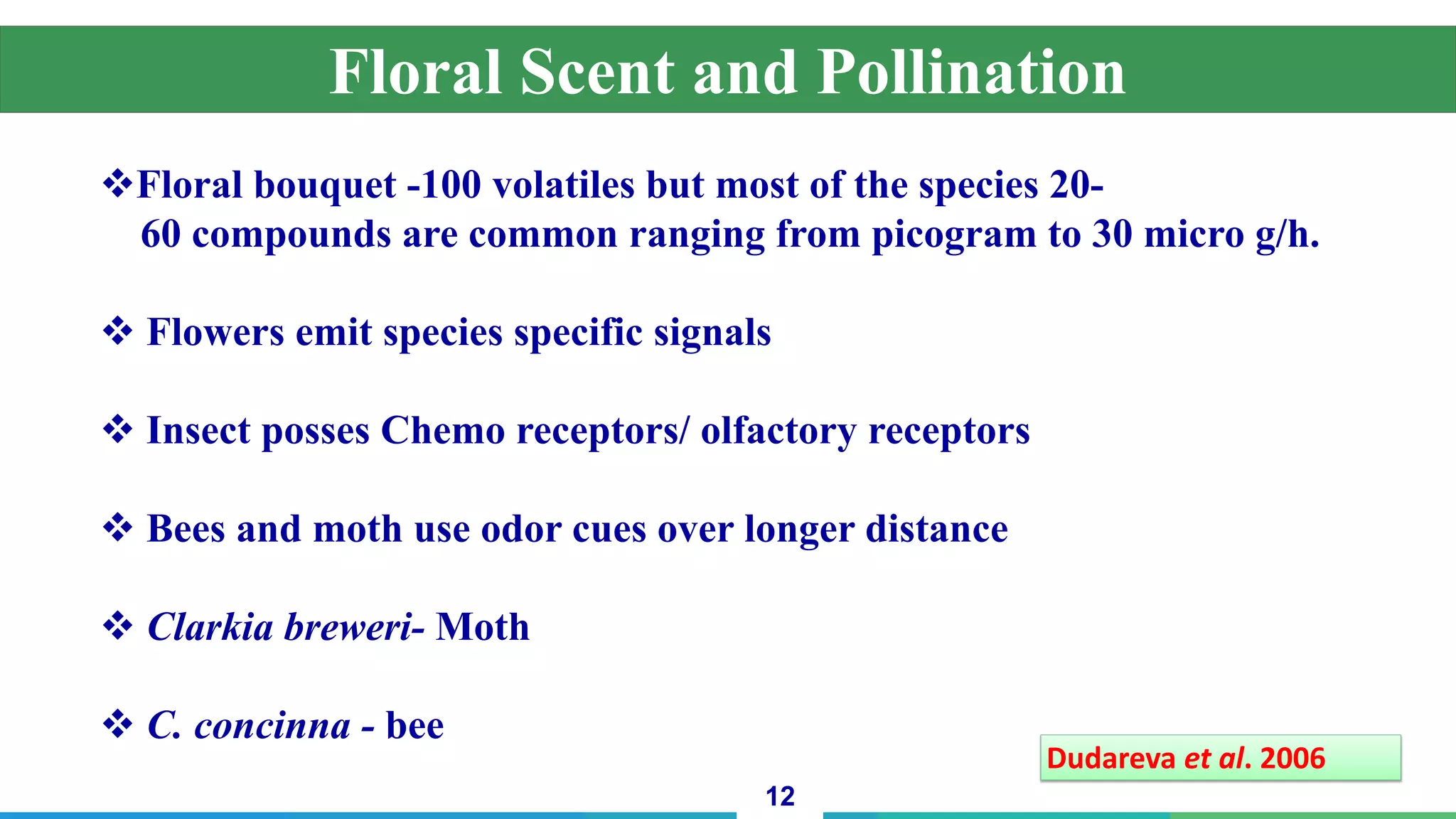 Dynamics of floral scent | PPTX