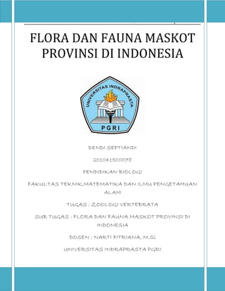 Flora n fauna maskot provinsi di indonesia | PDF