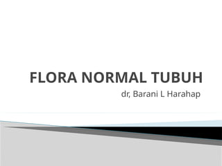 FLORA NORMAL TUBUH MANUSIA HIDUP. KESEHATAN | PPTX