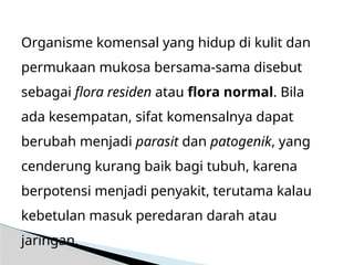 FLORA NORMAL TUBUH MANUSIA HIDUP. KESEHATAN | PPTX