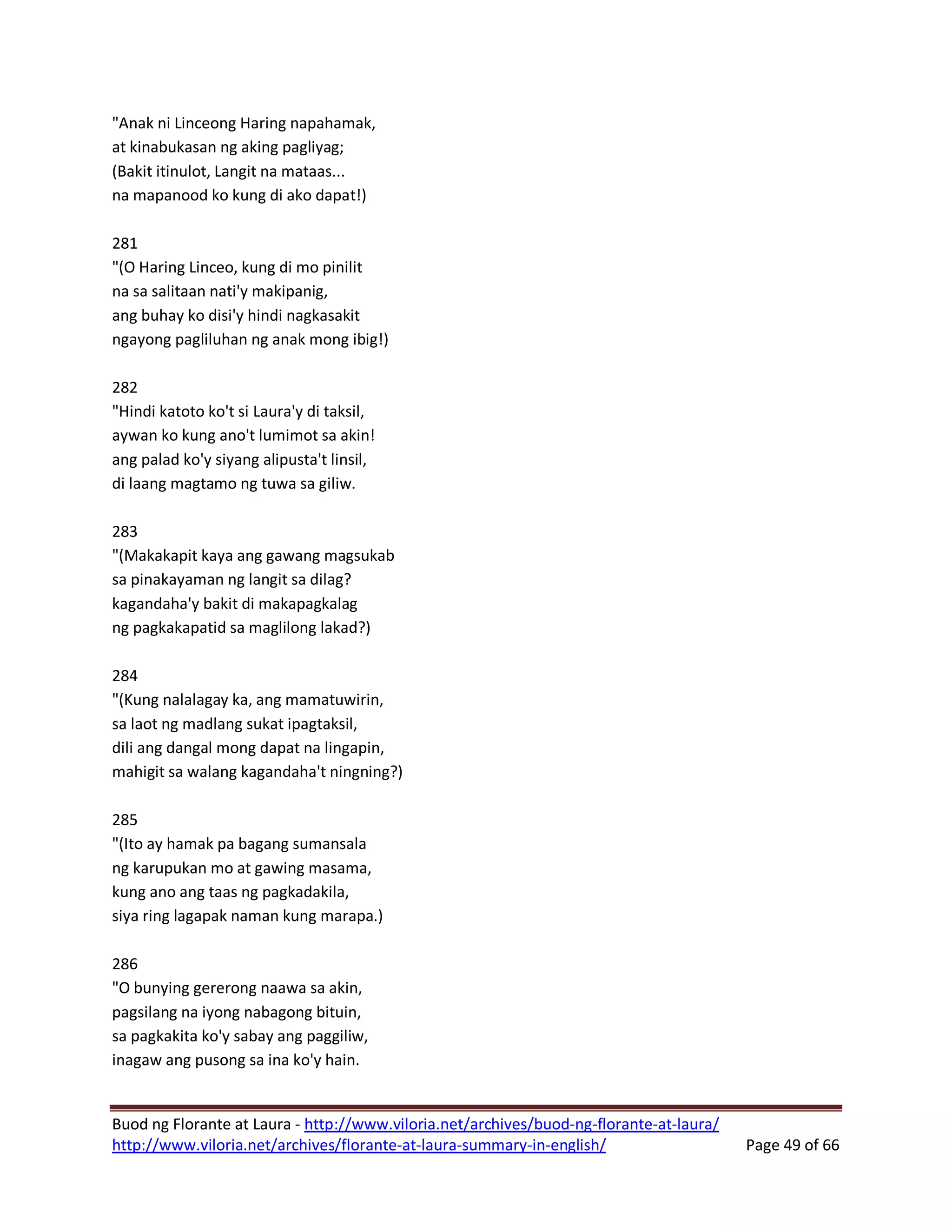 Florante at-laura-saknong | PDF