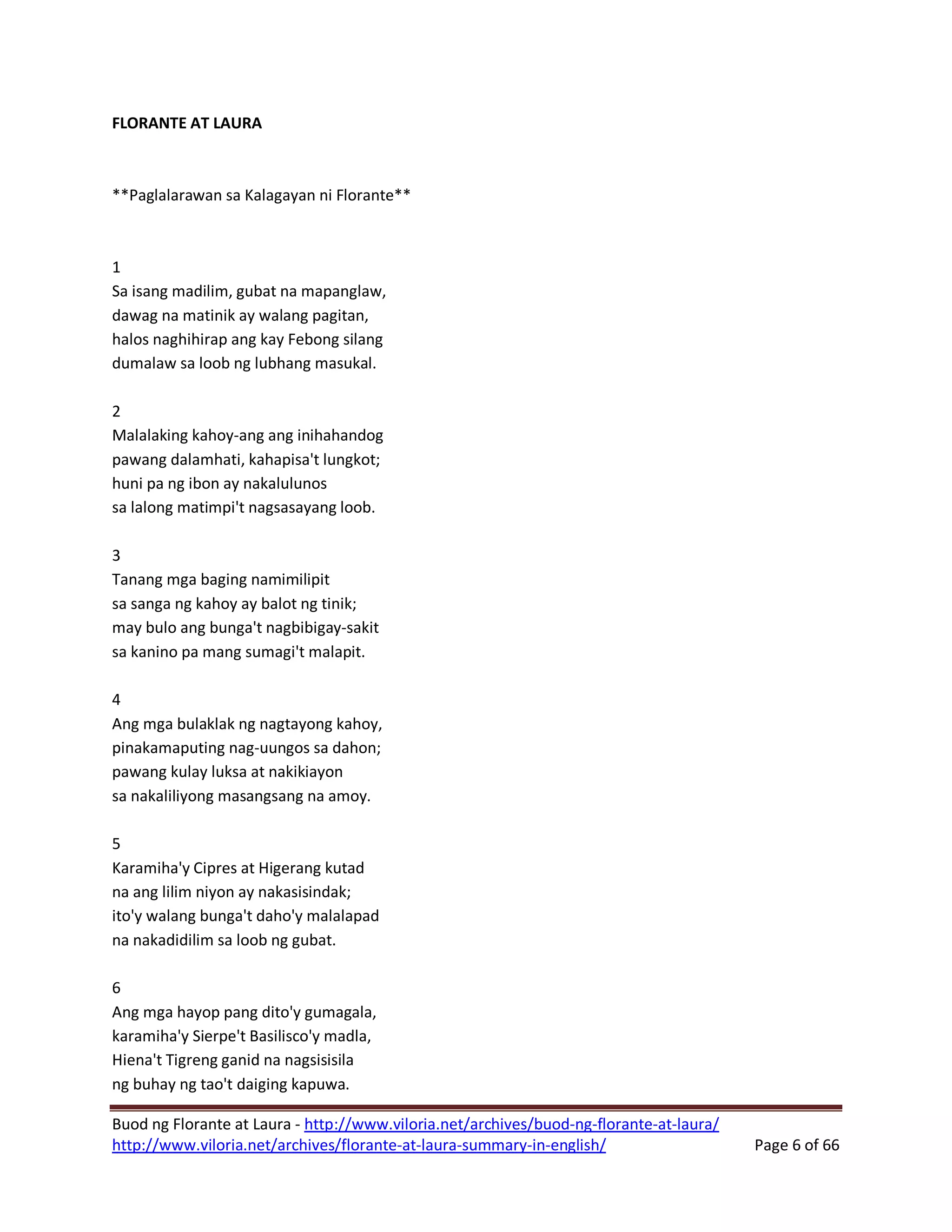 Florante at-laura-saknong | PDF