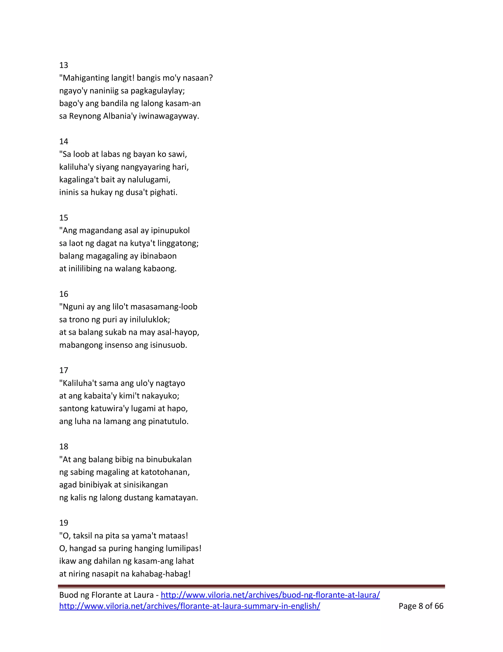 Florante at-laura-saknong | PDF