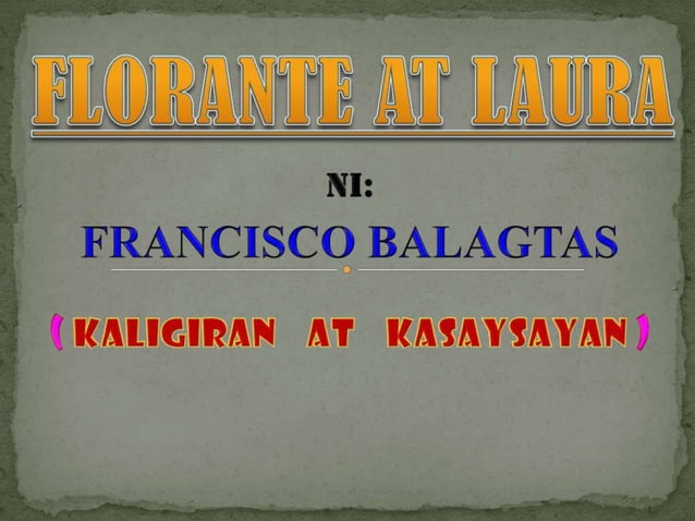Florante at laura (jhoeannersaraos) | PPTX