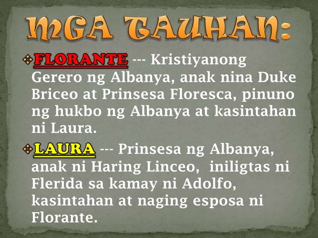 Florante at laura (jhoeannersaraos) | PPTX