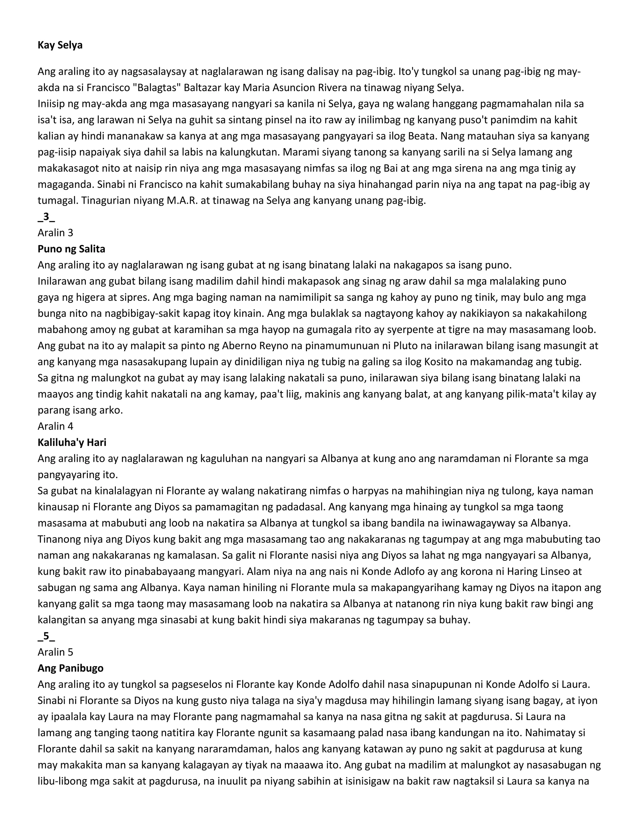 Florante at laura | DOCX