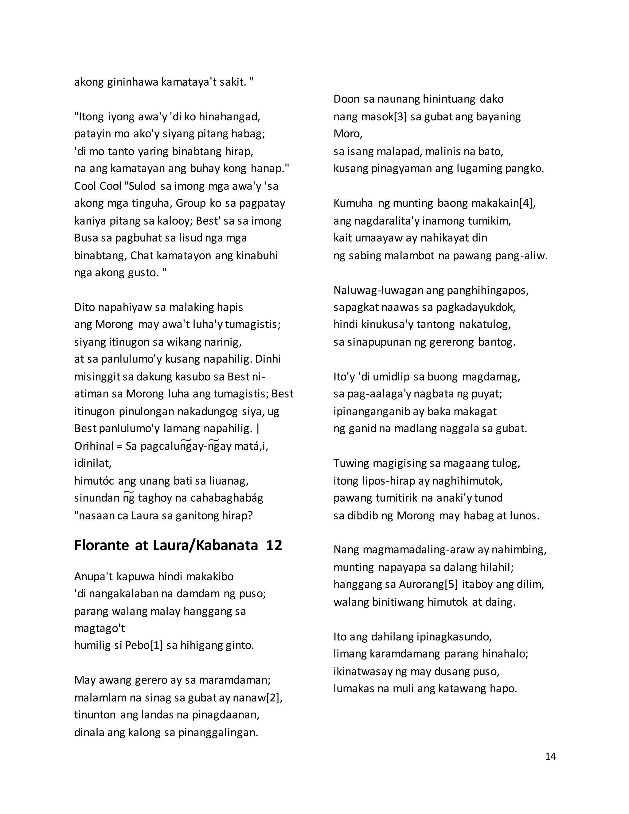 Florante at laura | DOCX