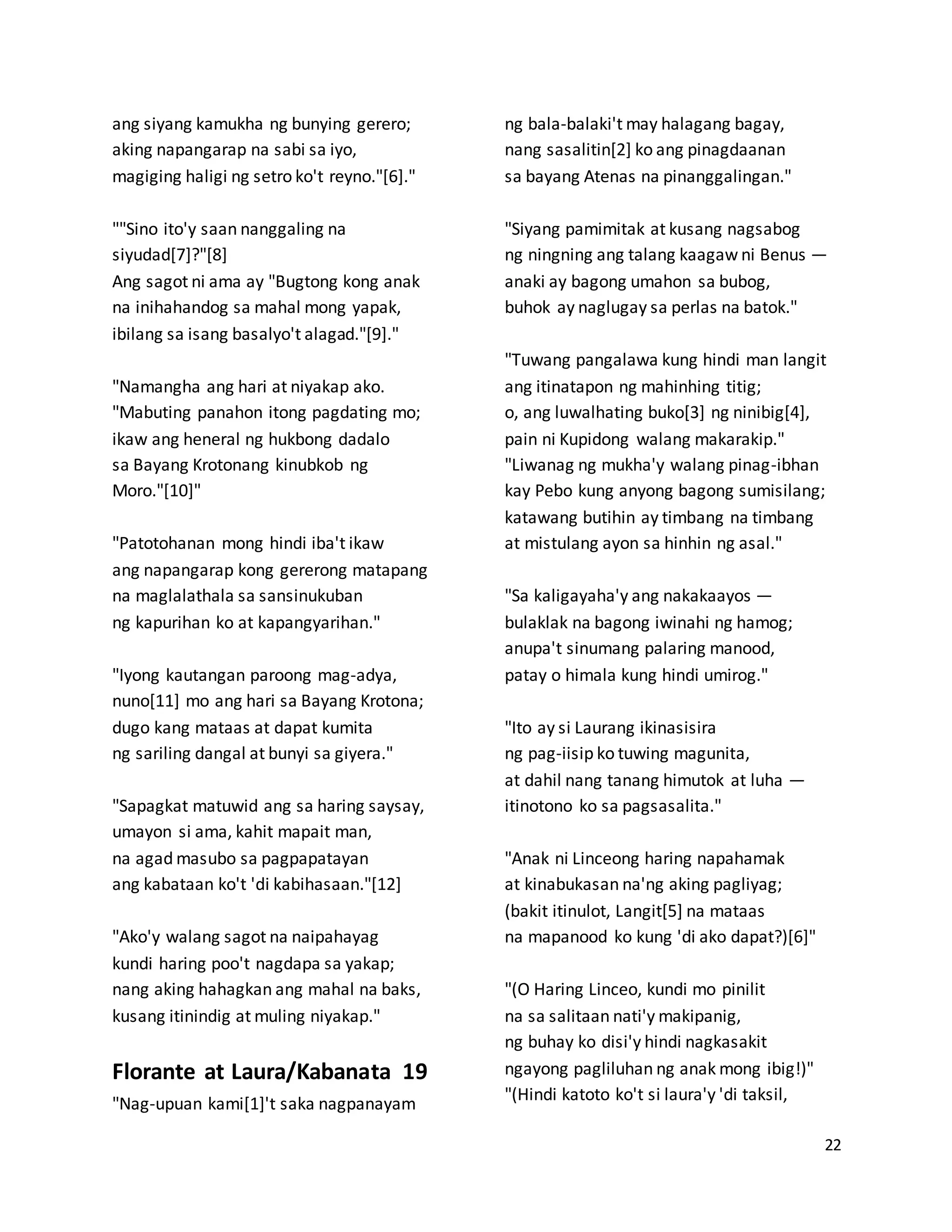 Florante at laura | DOCX