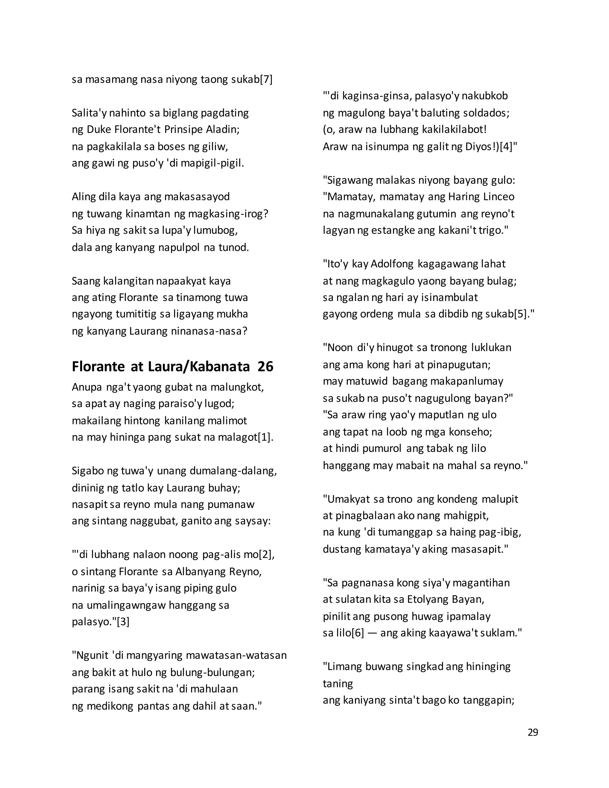 Florante at laura | DOCX