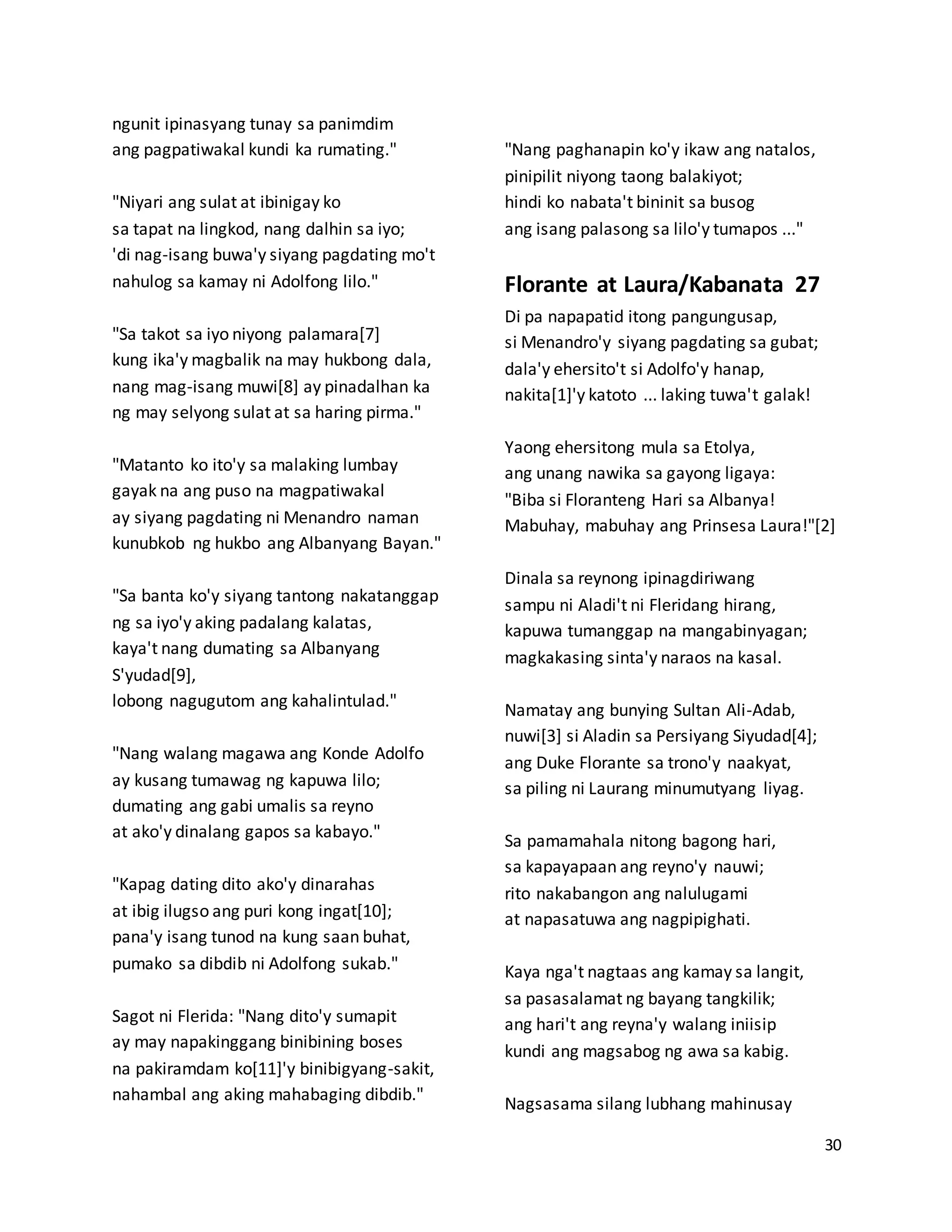 Florante at laura | DOCX