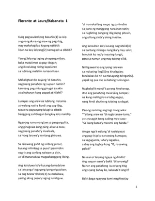 Florante at laura | DOCX